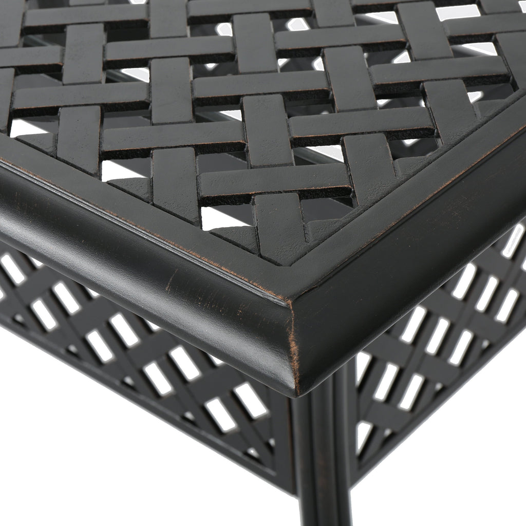 Outdoor Patina Copper Finish Expandable Dining Table - NH476003 ...