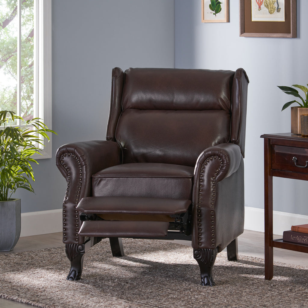 Leather Recliner Club Chair - NH106692 – NobleHouseFurniture