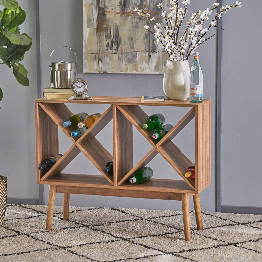 Mid Century Modern Wine Rack Cabinet - NH466303 – NobleHouseFurniture