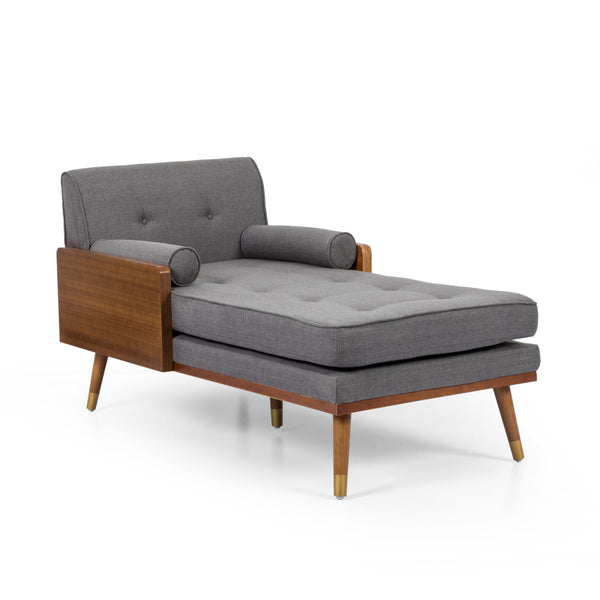 Mid-Century Modern Fabric Chaise Lounge - NH253213 – NobleHouseFurniture