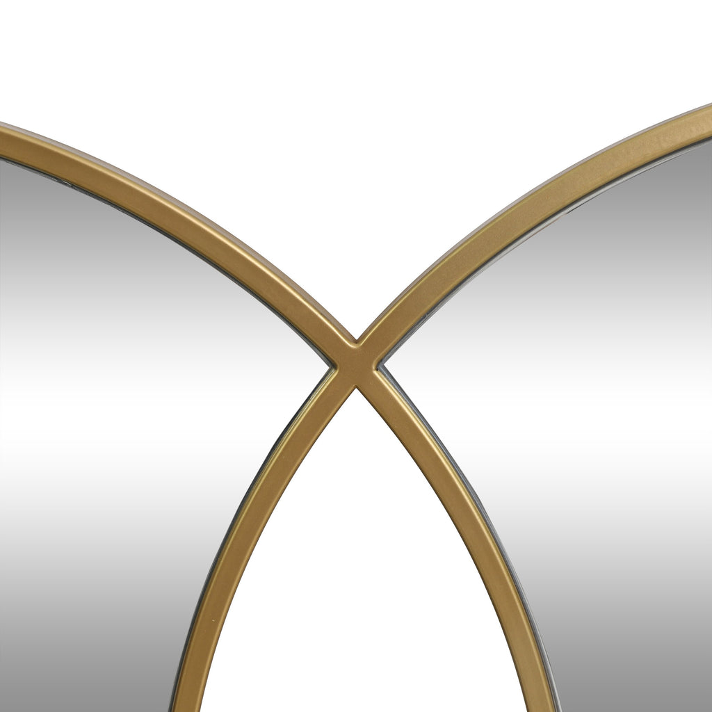 Modern Glam Overlapping Round Wall Mirror - NH935313 – Noble House ...