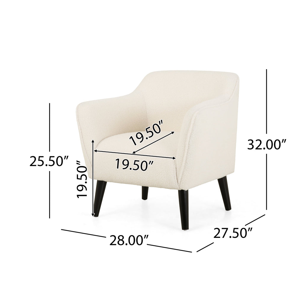 Classen Contemporary Upholstered Club Chair – NobleHouseFurniture