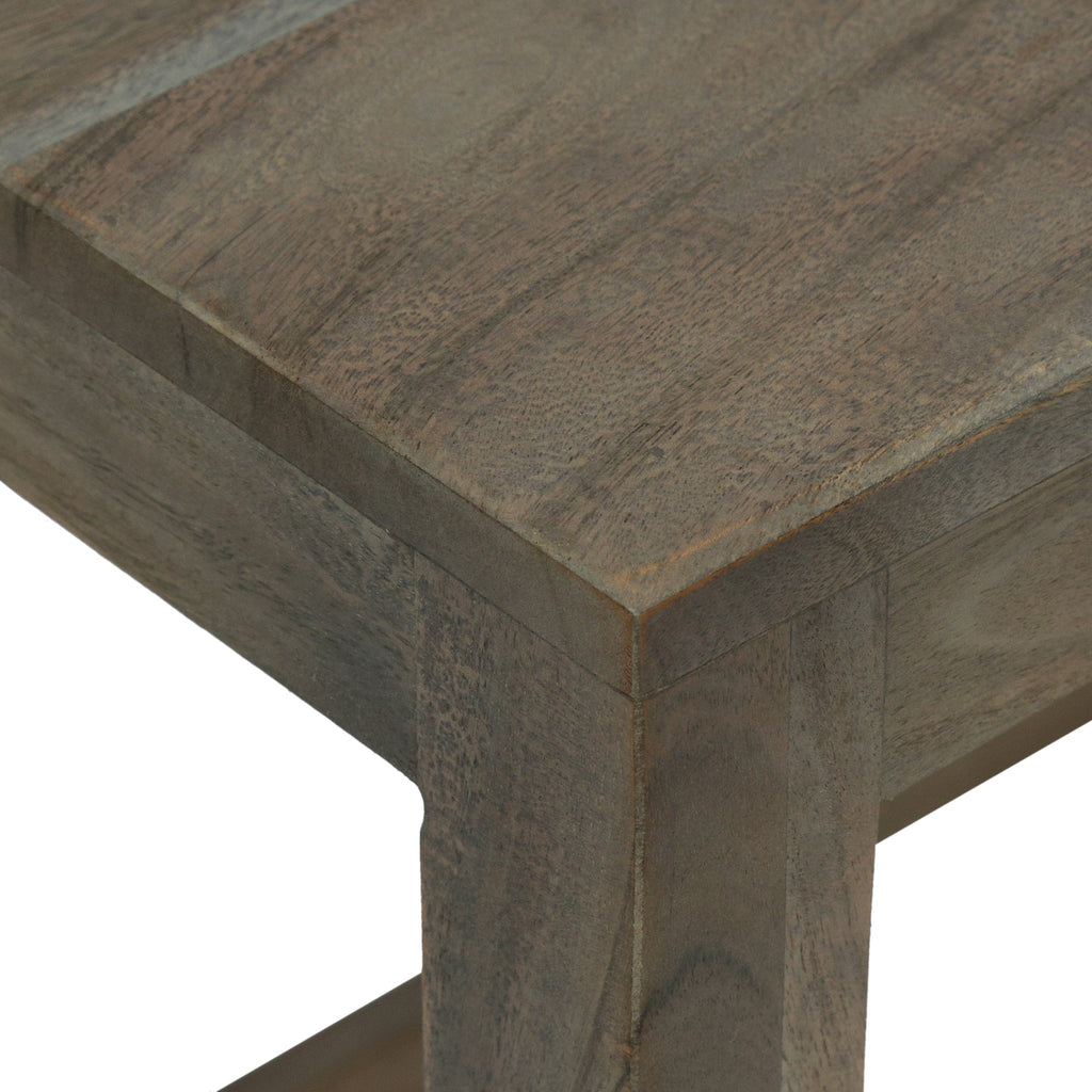 Handcrafted Rustic Acacia Wood Nested Tables (Set of 3), Gray - NH2554 ...